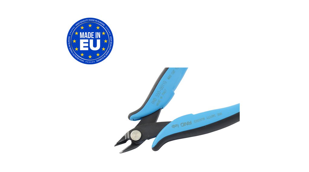 RND 550-00110 | RND Cutting Pliers, 138mm, Without Bevel, 1.3mm | Distrelec Switzerland